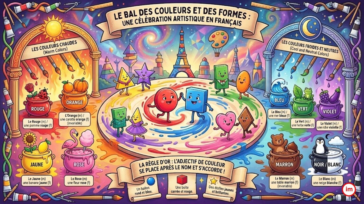 Les couleurs et les formes en français - imagiers.net