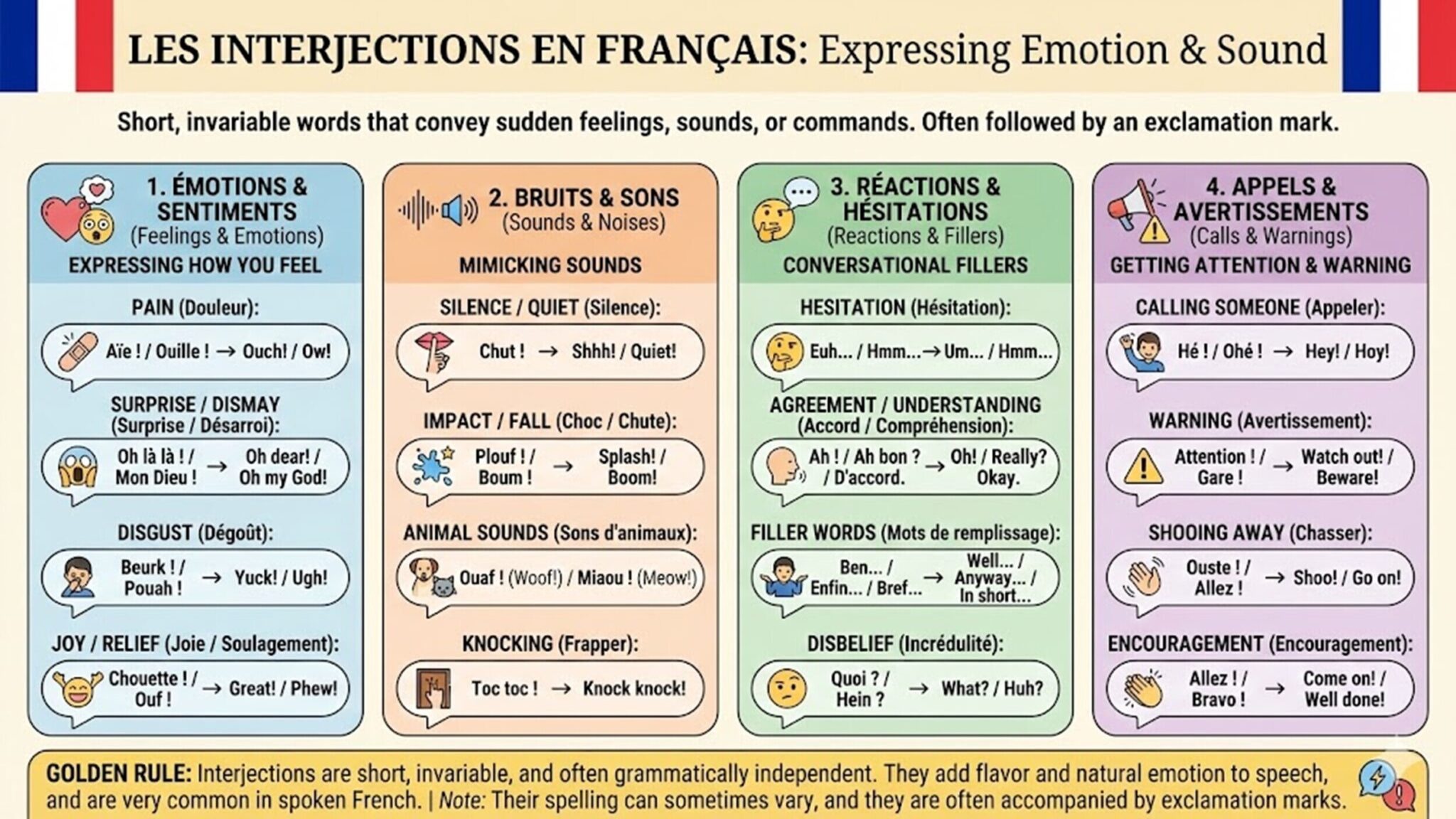Les interjections - imagiers.net